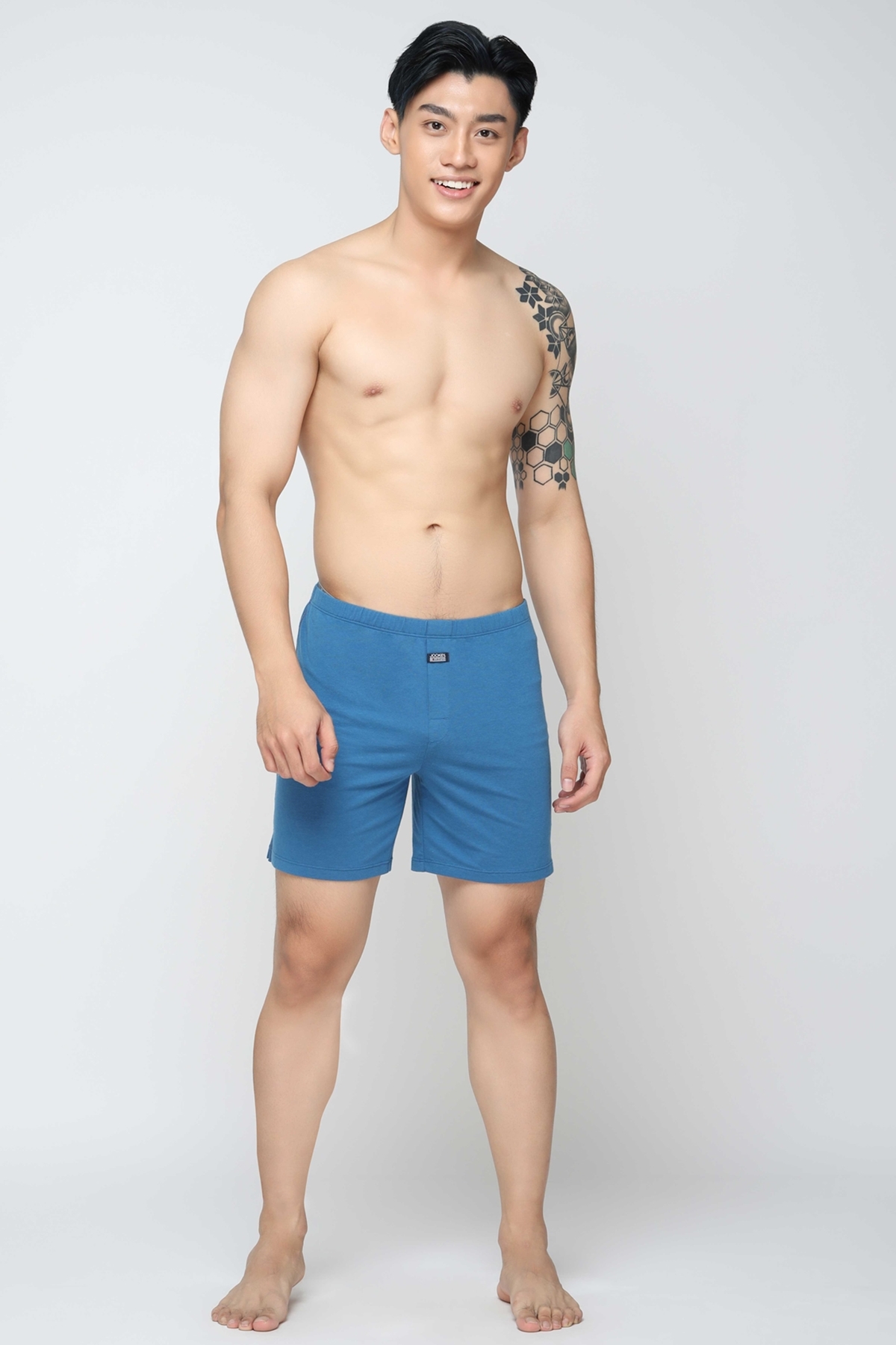 Quần Knit boxer Jockey nam USA Originals xanh đa sắc - 1124 - Jockey ...