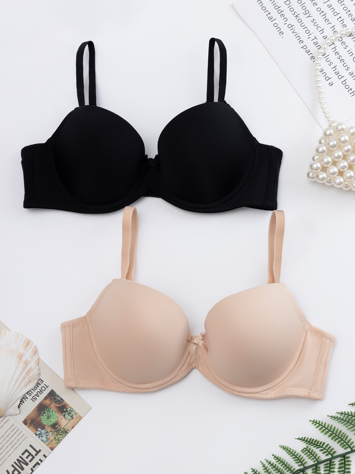 Áo ngực Misaki cup 3/4 mút mỏng dáng trơn basic -M1004 - Vera Vietnam