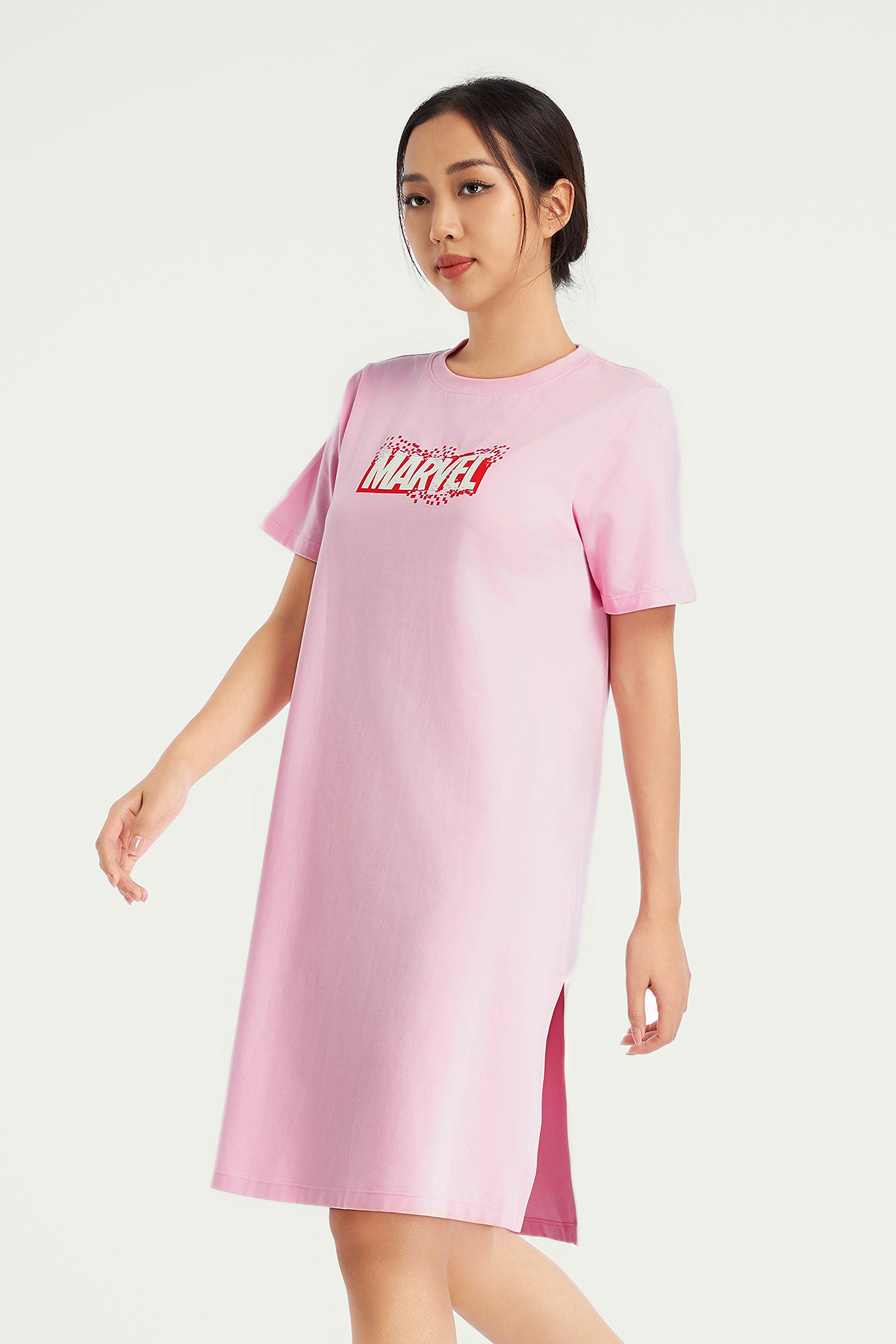 Đầm lửng nữ Marvel cotton in điểm - D0005 - Vera Vietnam