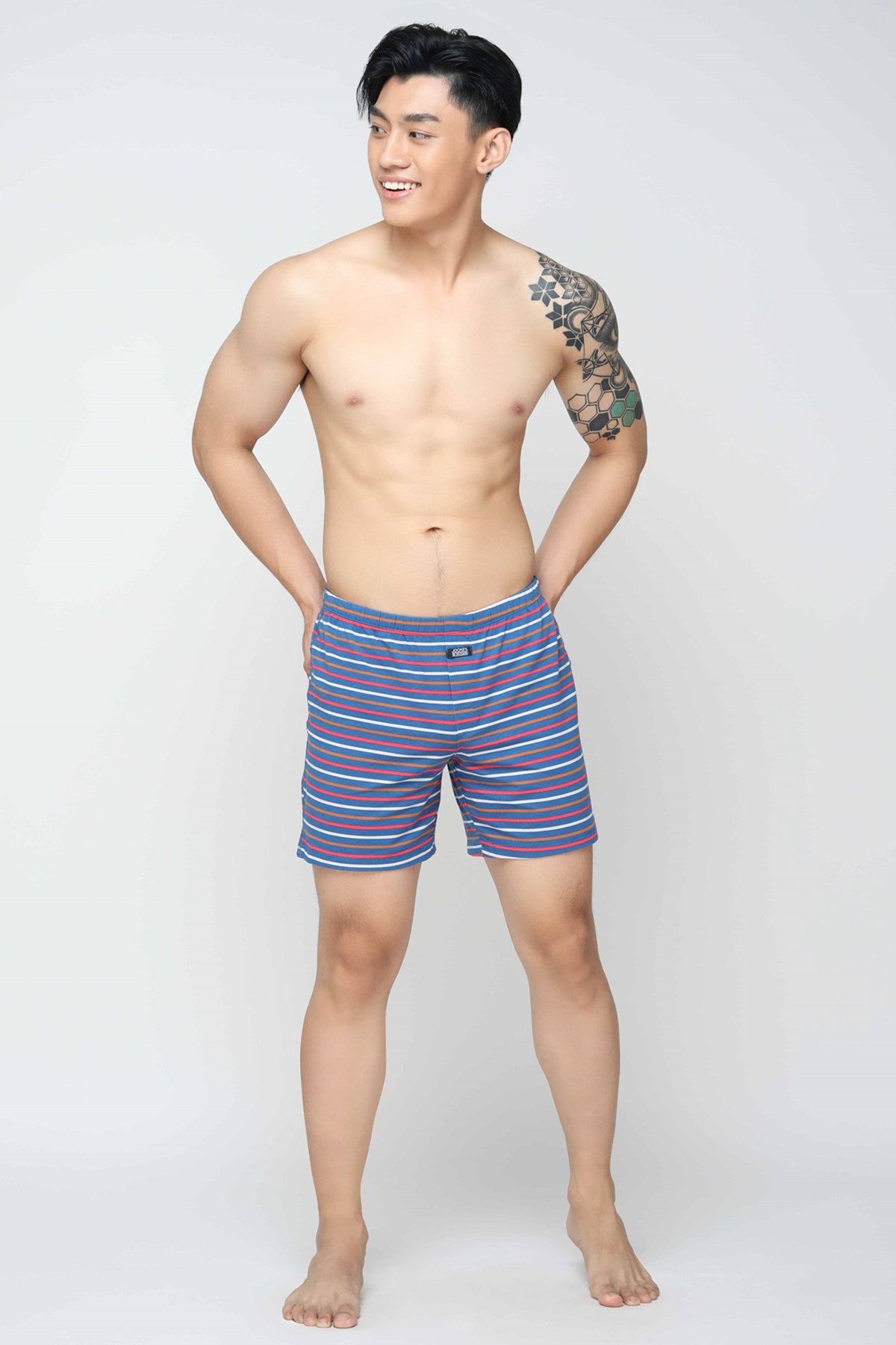 Quần Knit boxer Jockey nam USA Originals xanh đa sắc - 1124 - Jockey ...