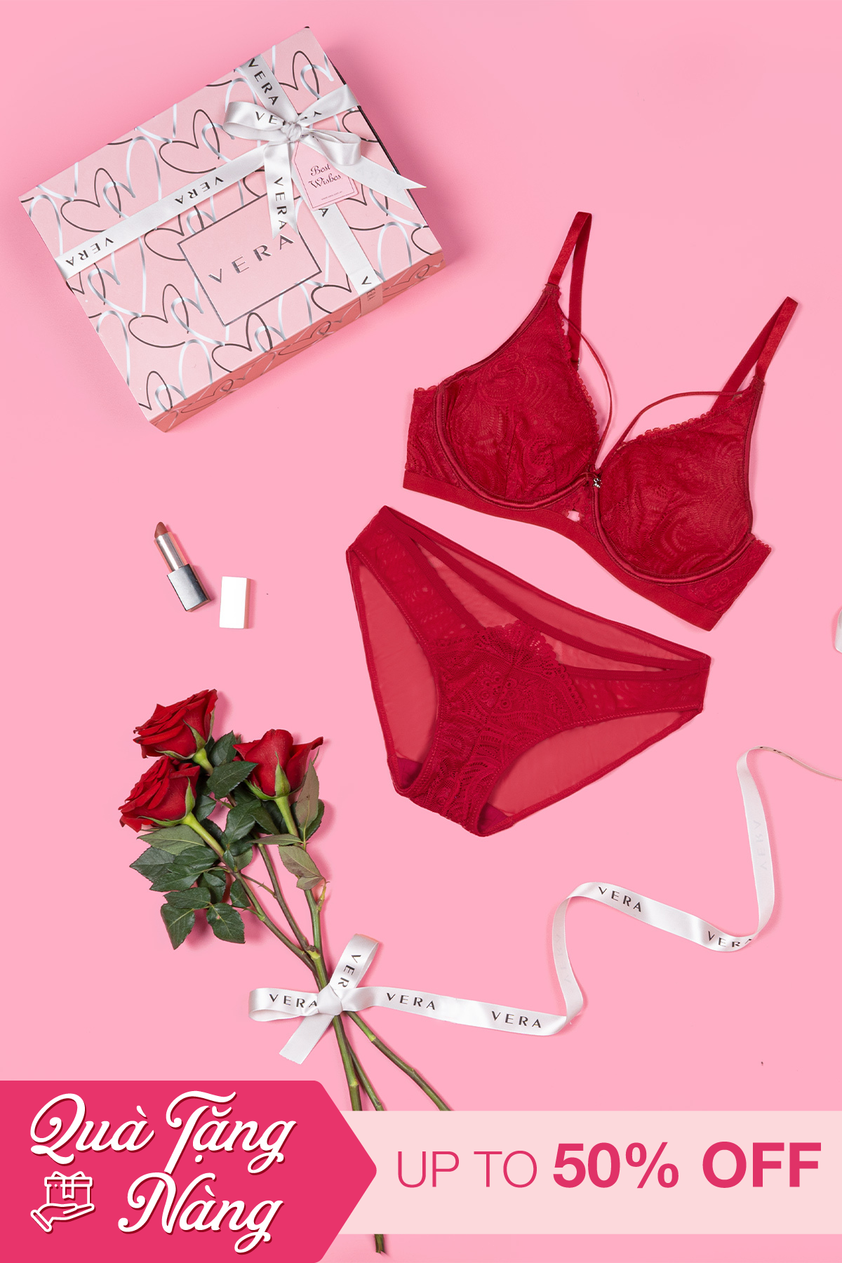 Hộp quà 8/3 - Set nội y Sea Goddess gợi cảm (0449/0450) - Vera Vietnam