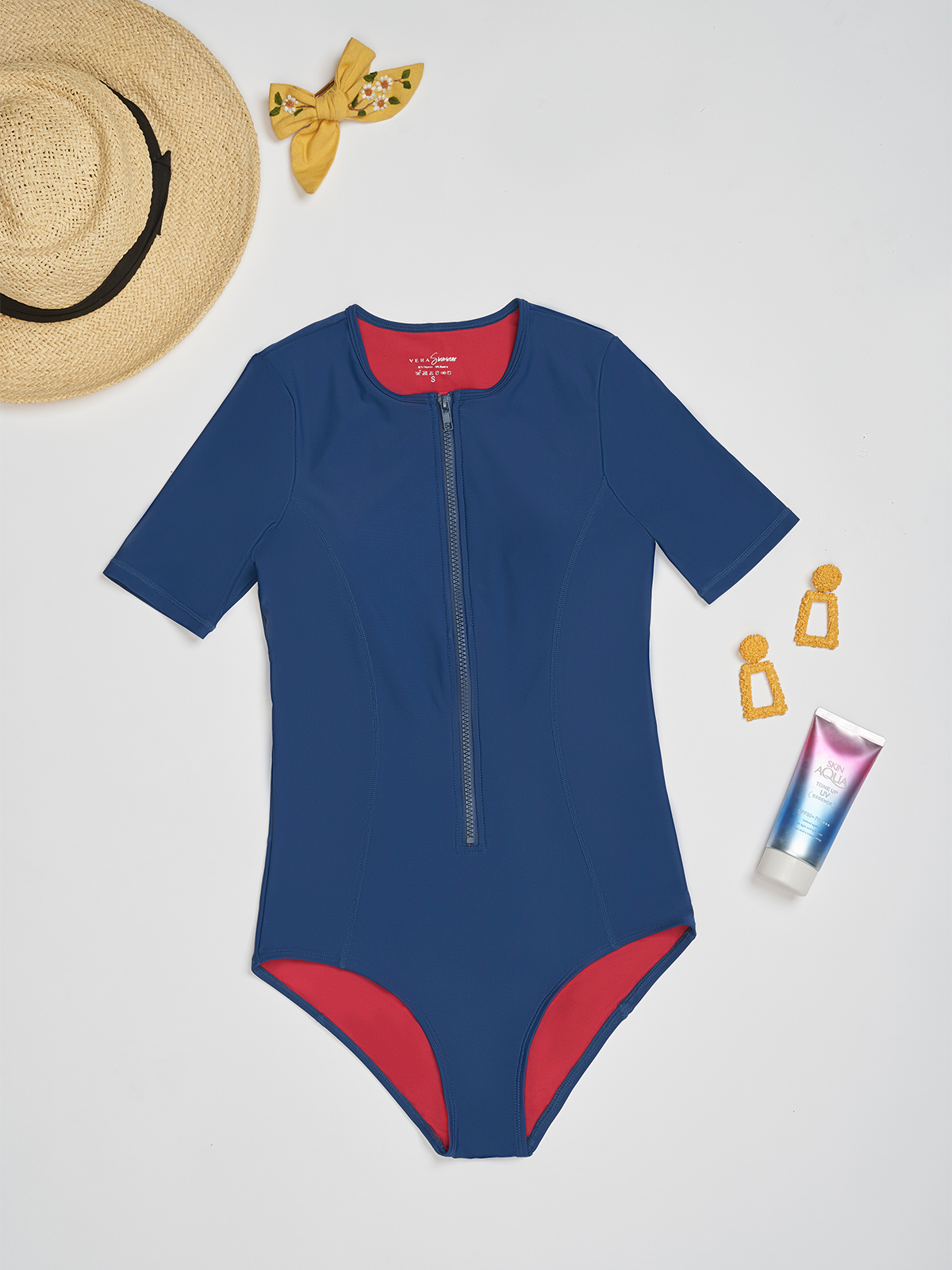 Đồ bơi One Piece nữ Vera Polyamide trơn - V0442 - Vera Vietnam