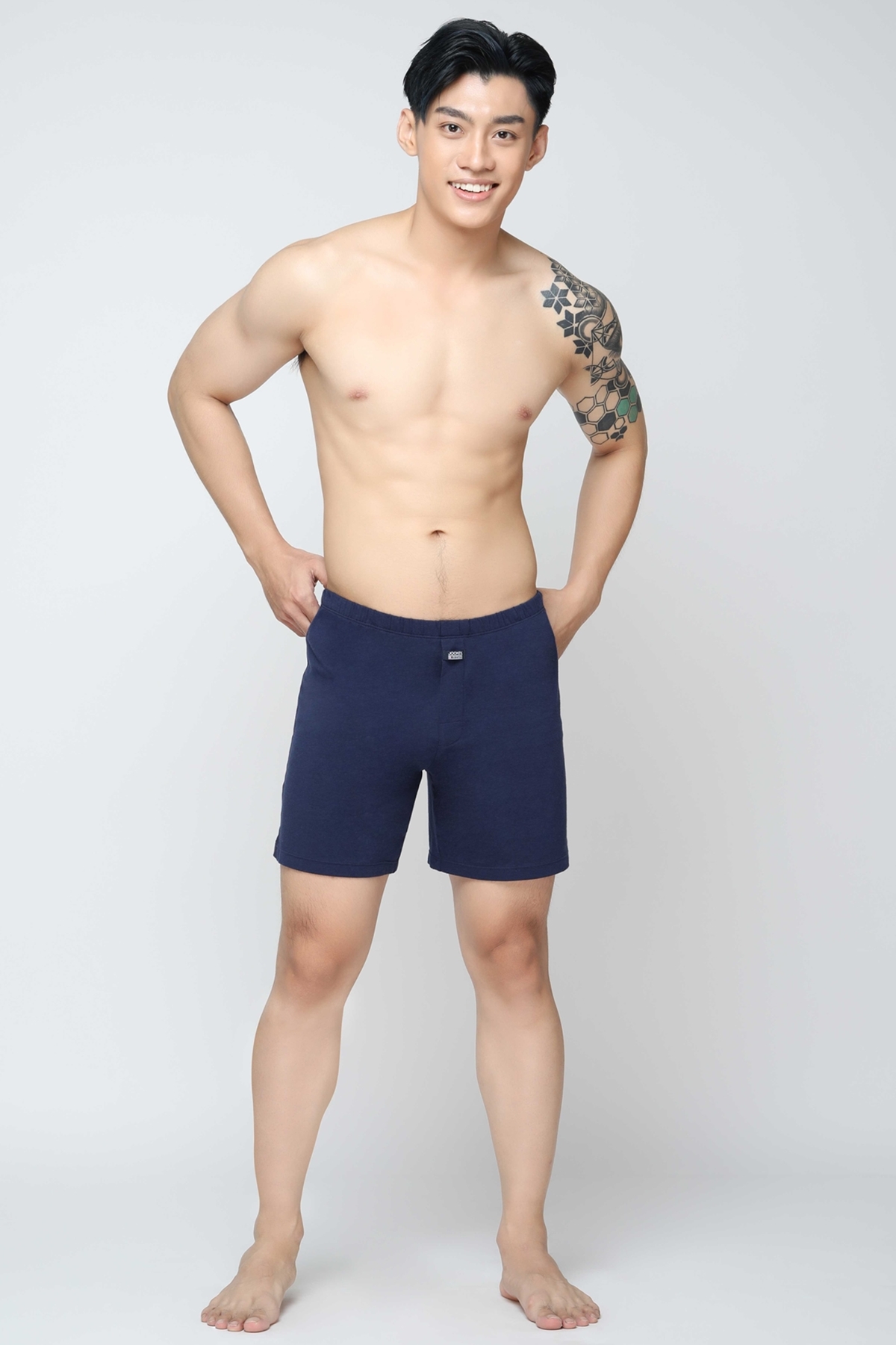 Quần Knit boxer Jockey nam USA Originals xanh đa sắc - 1124 - Jockey ...