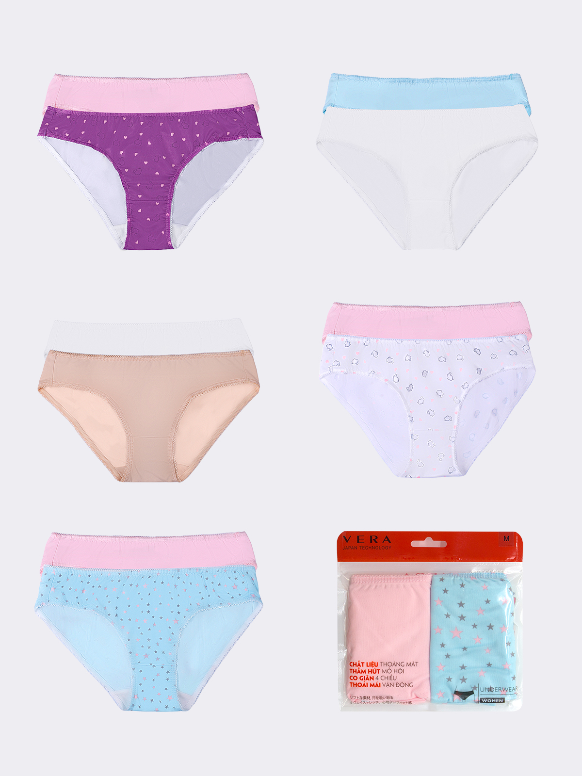 Combo pack love Vera thun lạnh 6323 - Vera Vietnam